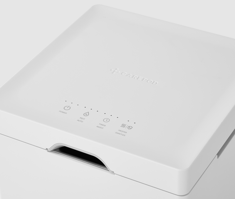 Carepod Cube Plus X50V - Sanitizing Warm + Cool Mist Stainless Steel H